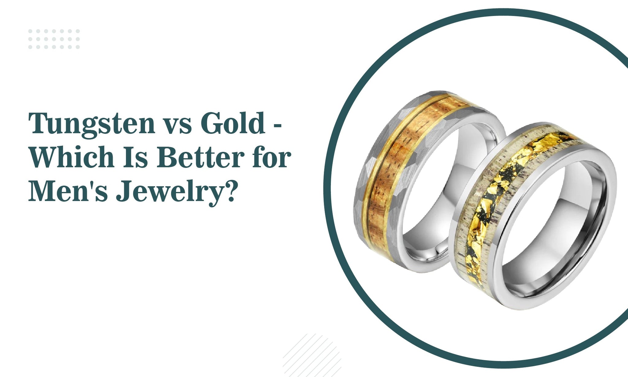 Tungsten vs Gold - Men's Jewelry Comparison Guide
